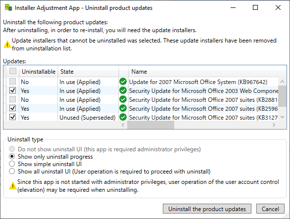 Installer Adjustment App 0.4.0 – nishy software (en)