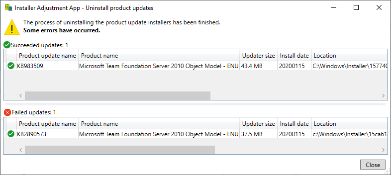 Installer Adjustment App 0.5.0 – nishy software (en)