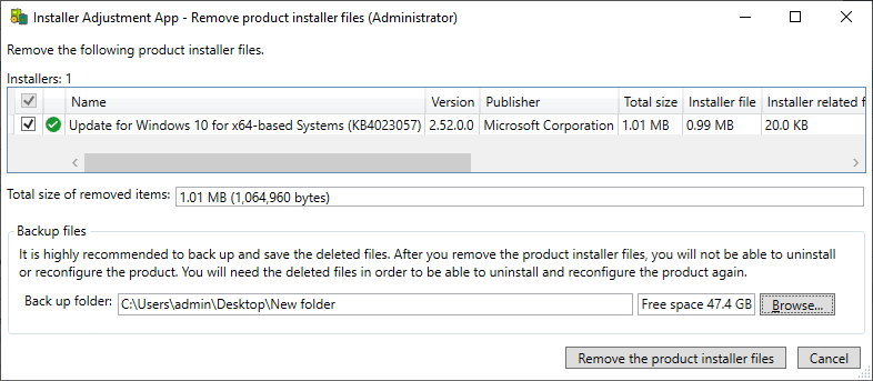 Installer Adjustment App 1.0.0 – nishy software (en)