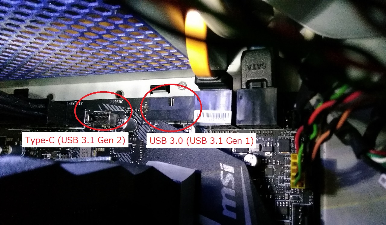 VAIO RC (type R)のケースで最新PC(Z390、第9世代CPU)を組み立てる#8 フロントUSB Type-C (USB 3.1 ...