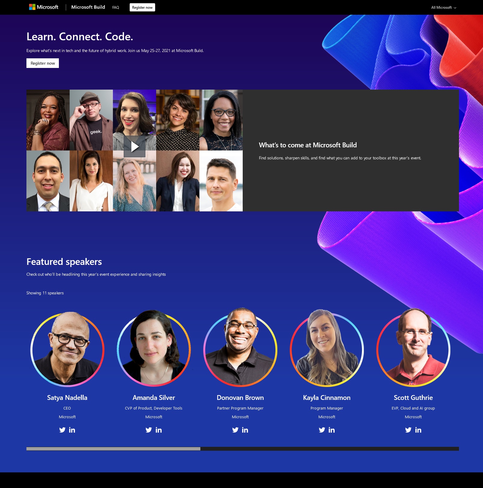 Microsoft Build 2021公式ページの更新と参加登録の開始 – nishy software (ja)