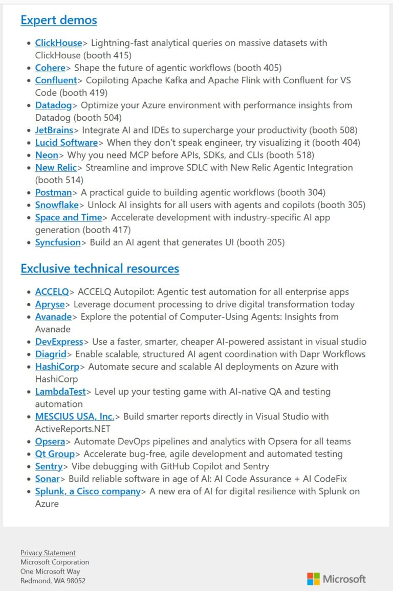 Microsoft Build 2025の現地参加者向けへの案内#2 – nishy software (ja)